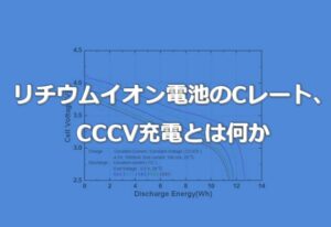 リチウムイオン電池のCレート、CCCV充電とは？